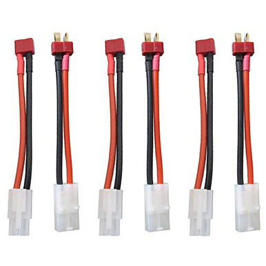 3 Pairs 14AWG Tamiya Style Connector to Deans T Style Plug Cable ...