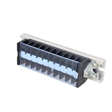 Fielect TD-1510 DIN Rail Terminal Block Row 10 Positions 660V 15A Dual ...