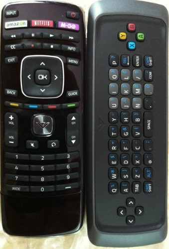 New Smart TV alphanumeric Letters on Back Remote Control QWERTY Dual ...