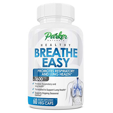 Breathe Easy 60 Capsules Nutritional Supplement Aids Breathing Clears Sinus Lungs Airways for ...