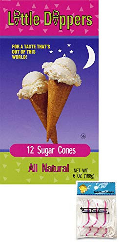 Dinky Dippers Little Dipper Sugar Cones 6oz Bundled with PrimeTime ...