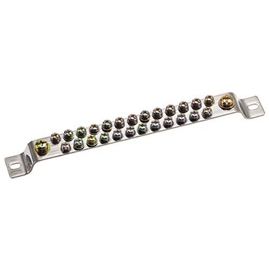 uxcell Copper Screw Terminal Block Connector Bar 100A Double Row Bridge ...