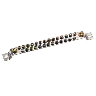uxcell Copper Screw Terminal Block Connector Bar 100A Double Row Bridge ...