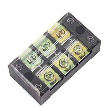 5 Pcs 3 Positions Dual Rows 600V 45A Screw Wire Barrier Block Terminal ...