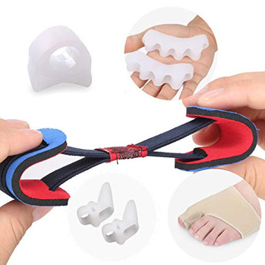 Coxeer Bunion Corrector Set Gel Toe Separators Treat Pain in Hallux ...