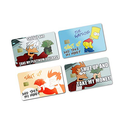 HK STUDIO Credit Card Skin Debit Card Skin Credit Card Sticker Funny ...