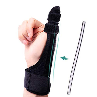 Adjustable Finger Splint and Wrist Support Aluminum Brace Support Guard ...