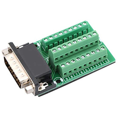 26 Pin DB26 D-SUB Male Adapter to PCB Terminal Signals Module Breakout ...