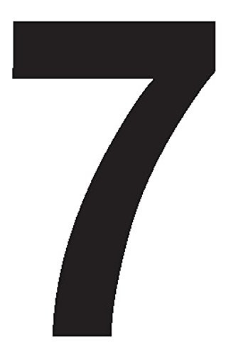Labelmaster NUMBER7RNumber 7 Labels 3 12 Clear Vinyl Pack of 50 ...