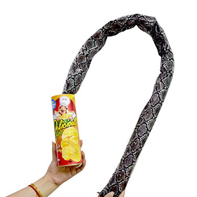 MS_CLEO Potato Chip Snake Can Jump Spring Snake Toy April Fool Day ...
