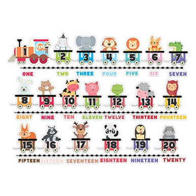 HK Studio Learning Stickers for Kids Number Stickers 1 to 20 with Cute ...