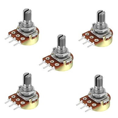 25pcs Linear Potentiometer 5K 10K 20K 50K 100K Ohm 3 Terminal Linear ...