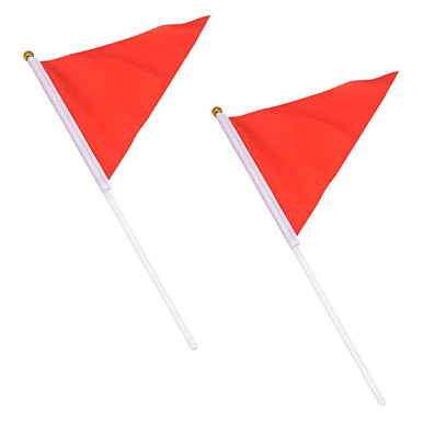 Mironey Stick Flag 40-Pack Pennants Stick Flag Hand Held Small Red ...