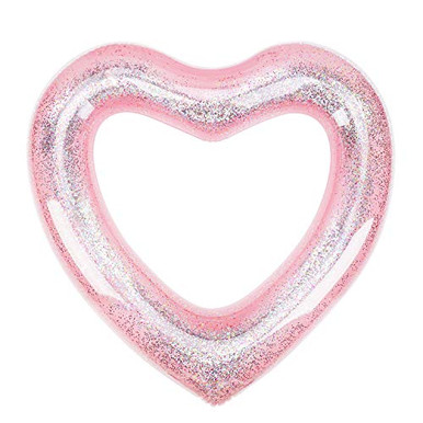 HeySplash Inflatable Swim Rings Heart Shaped Swimming Pool Float ...