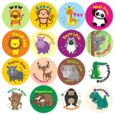 WATINC Reward Stickers 500 Count 1_5 33 Sheets for Kids Teacher Kawaii ...