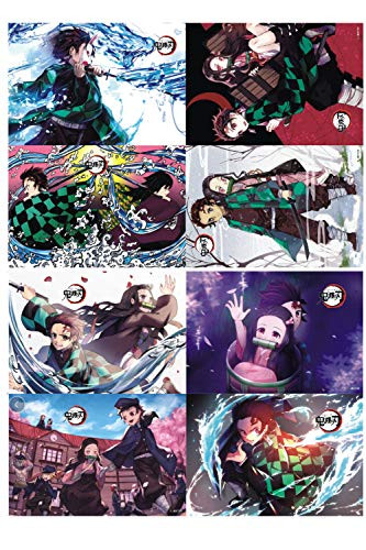 Demon Slayer Posters Gift Set for Fans 8Pcs Wall Poster Hot Anime ...
