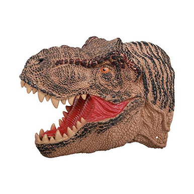 YXwin Hand Puppets Dinosaur Tyrannosaurus Rex Chomping Head Soft Rubber ...