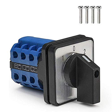 Universal Rotary Changeover Switch LW26-20 550V 20A 3 Position 12 ...