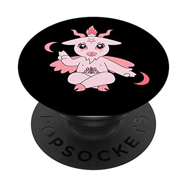 Cute Sigil Baphomet Pentagram Occult Satanic Goat Head PopSockets ...