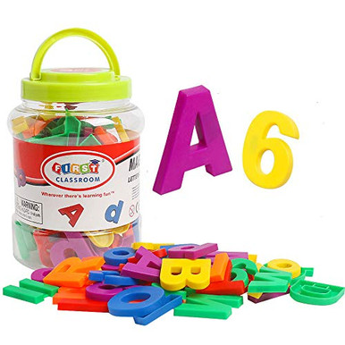 TSYAN 80 Pcs Large Size Magnetic Letters Alphabet Numbers Fridge ...