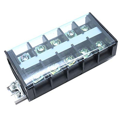 Sscon 5 Positions 660V 100A Barrier Terminal Block Strip Dual Rows DIN ...