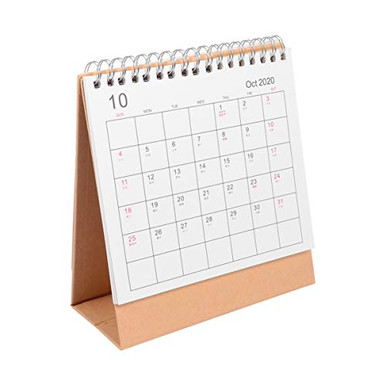 TomaiBaby 2021 Desk Calendar Stand Up Desktop Year Calendar Organizer ...