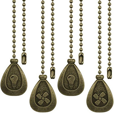 SEREBII Bronze Ceiling Fan Pull Chain SetFan Pull Chain ExtensionFan ...
