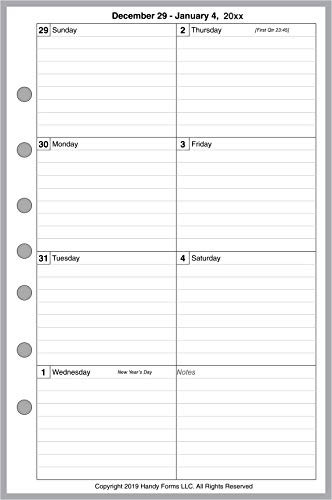 2021 Weekly Planner for 7 Ring Binders by Franklin Covey Day-Timer ...