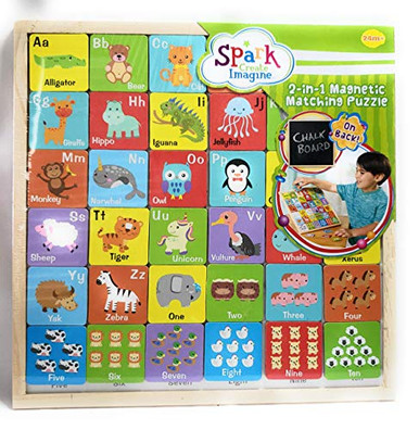 Spark Create Imagine 2-in-1 Magnetic Matching Puzzle - Warehousesoverstock