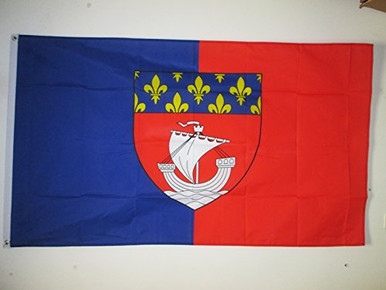AZ FLAG Department of Paris Flag 3 x 5 - Paris Flags 90 x 150 cm ...