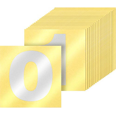 50 Pieces Reflective Vinyl Numbers Stickers Self Adhesive Numbers ...