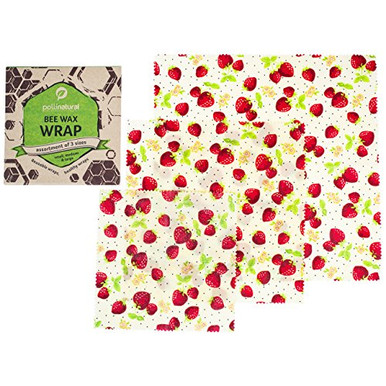 Natural Beeswax Wrap - Plastic Alternative - Reusable Wraps - Healthy ...