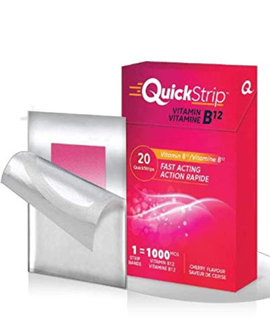 Vitamin B12 Strips 1000 mcg Energy Metabolism Brain Heart Health ...