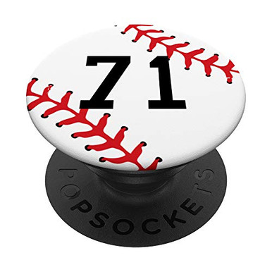 Baseball Jersey Uniform Number 71 Player Sports Team Gift PopSockets ...
