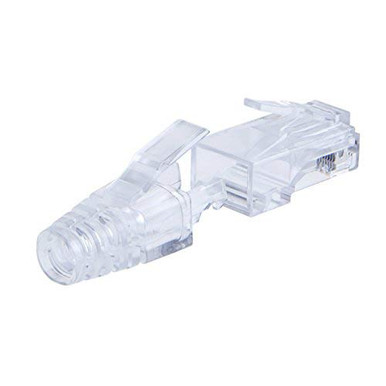 CableCreation 50-Pack Cat 6 RJ45 Plug with Hood Connector, Transparent ...