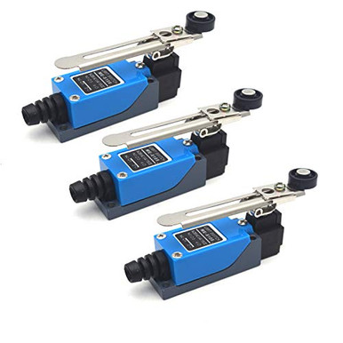 Antrader 3-Pack AC250V 5A ME-8108 Momentary Roller Lever Arm Limit ...