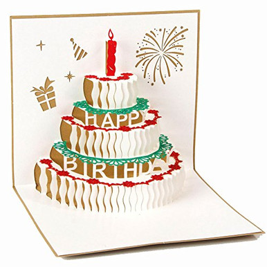 Paper Spiritz Pop Up Cards Birthday 3D Laser Cut Pop up Birthday Card ...