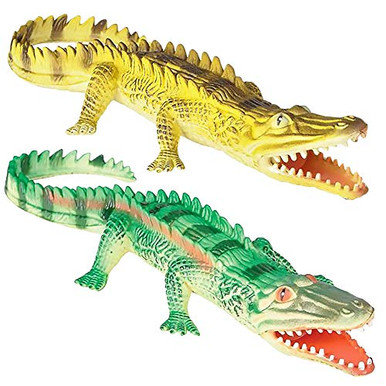 ArtCreativity Soft Alligator Toys for Kids Set of 2 PVC Animal ...