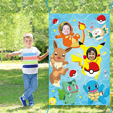 Pikachu Photo Door Banner Photography Backdrop Props 5x3ft Pikachu ...