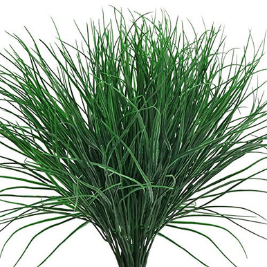 KLEMOO Artificial Wheat Grass Fake Outdoor UV Resistant Plants Shrubs ...