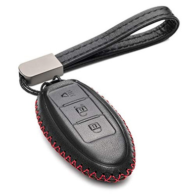 Vitodeco Leather Smart Key Fob Case Cover for 2020 Nissan Versa Sentra ...