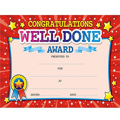 MINENA 50Pcs Certificates of Award Commendation Letter Motivational ...