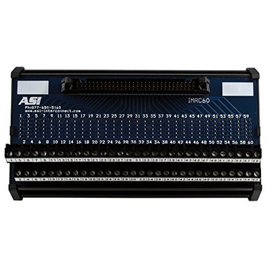 ASI 10008 26 to 12 AWG IMRC60 DIN Rail Mount Interface Module Flat ...