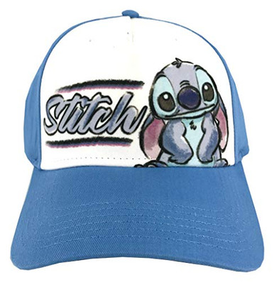 Disney Adult Sketchy Stitch lilo Baseball hat Blue White ...