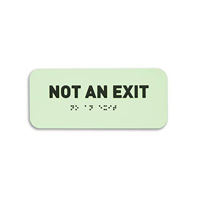 Not an Exit Identification Sign - Photoluminescent NFPA ADA Compliant ...