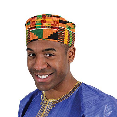 Shophaven African Kente Kufi Hat Kofi Hat Ankara Cap African Men Hat ...