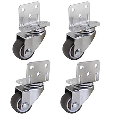 Dr_Luck 1 L-Shaped Plate Swivel Caster Ball Bearing L-Shaped Side Mount ...