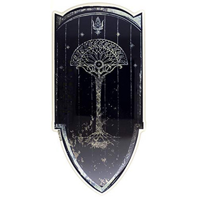 Fan Emblems LOTR Gondor Shield Domed Transparent Car Decal - Lord of ...