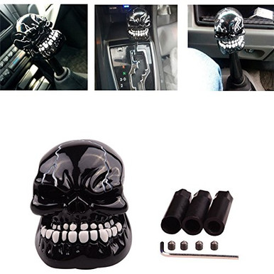 SMKJ Universal Cool Skull Head Style Car Shift Knob Gear Stick Shifter ...