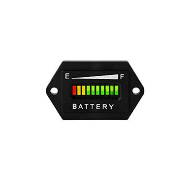 Runleader LED Battery Indicator Meter Gauge Specifically for 12-24V 36V ...